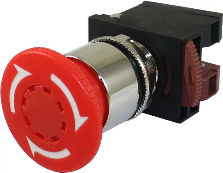 Industrial 22mm Power Mushroom Head Waterproof E-Stop Emergency Stop ...