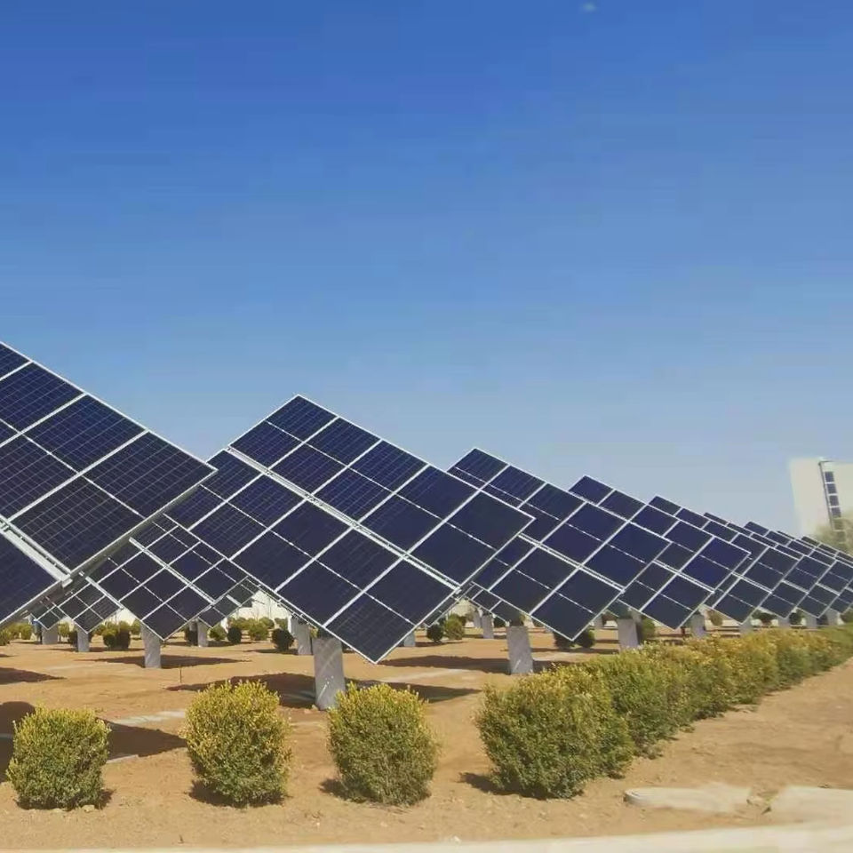 Dual Axis Solar Tracker Mounting System - Ground Mounted