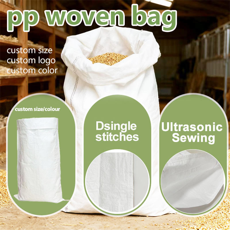 Agriculture Sack White 25kg Plain PP Woven Bags 25 Kg 10 Kg Saco Poly ...
