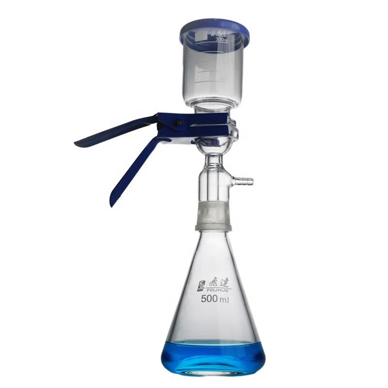 Laboratory Sintered Glass Frit Filter Glass Vacuum Filtration Testing ...
