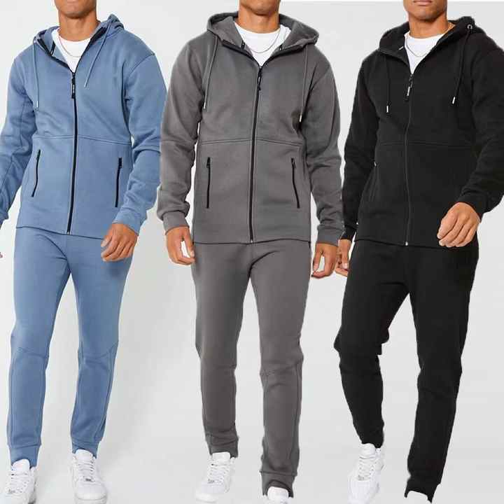 Custom Logo Two Piece Set Plain Hoodies and Running Leggings Sports ...