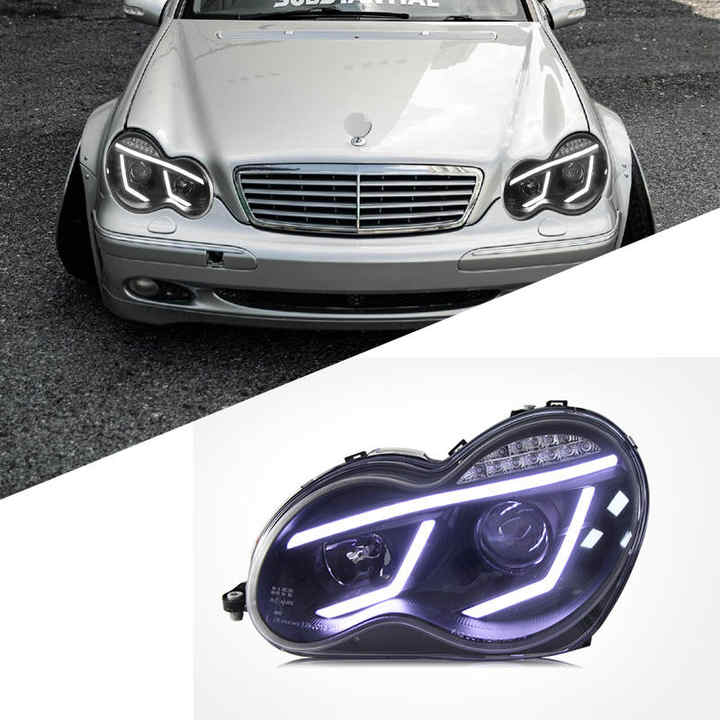 Mercedes-benz C-Class W203 Headlights LED 2000-2006