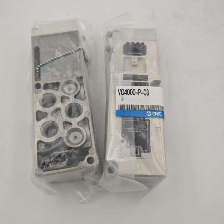 Original SMC Pneumatic Solenoid Valve Base VQ4000-S-03 VQ4000-P-03 ...