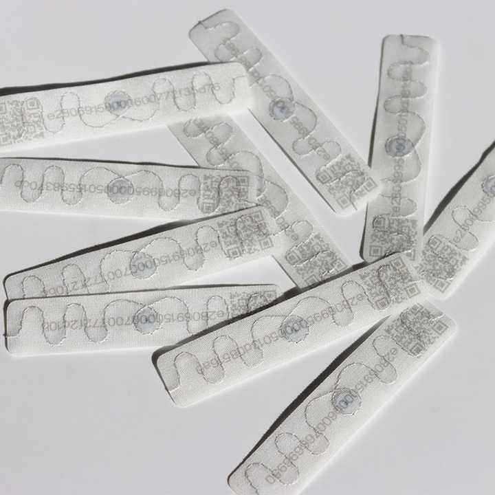 RFID UHF Laundry Tags With EPC Code Fabric Tags for Linen Management QR ...