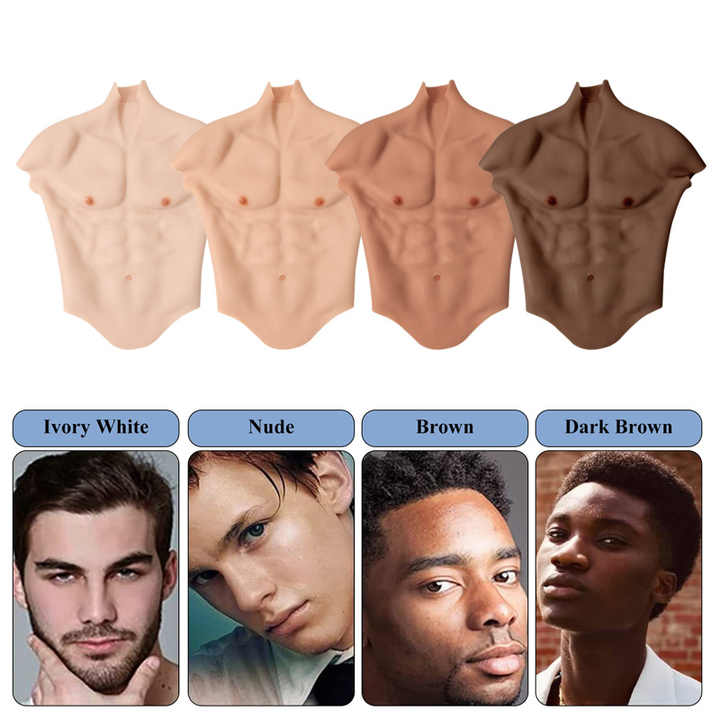 2024 Upgraded Silicone Artificial Abdominal Muscles Vest