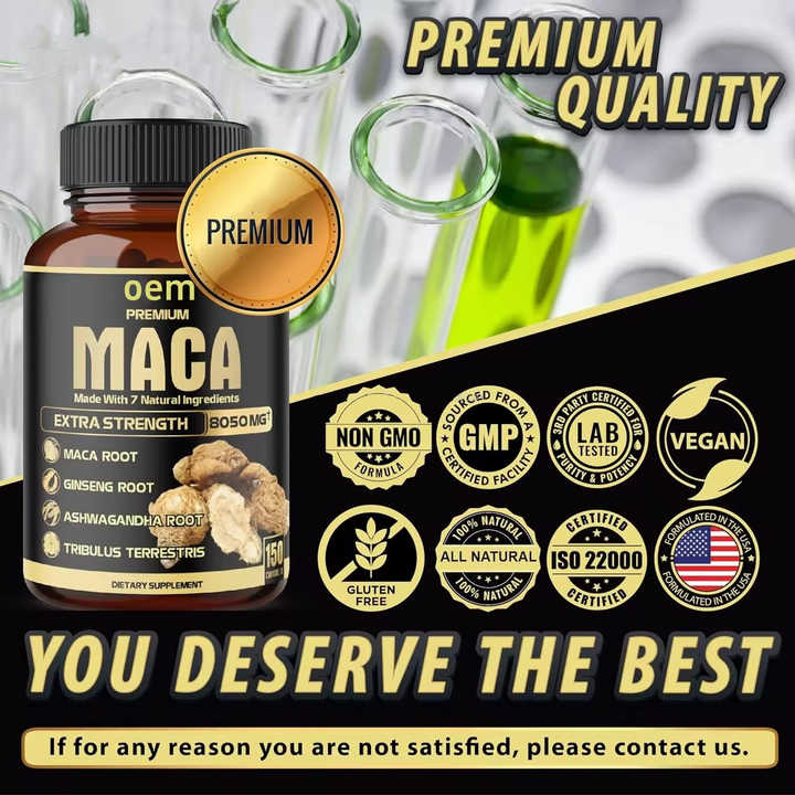 OEM Organic Maca Root Capsules - Energy & Wellness Supplement