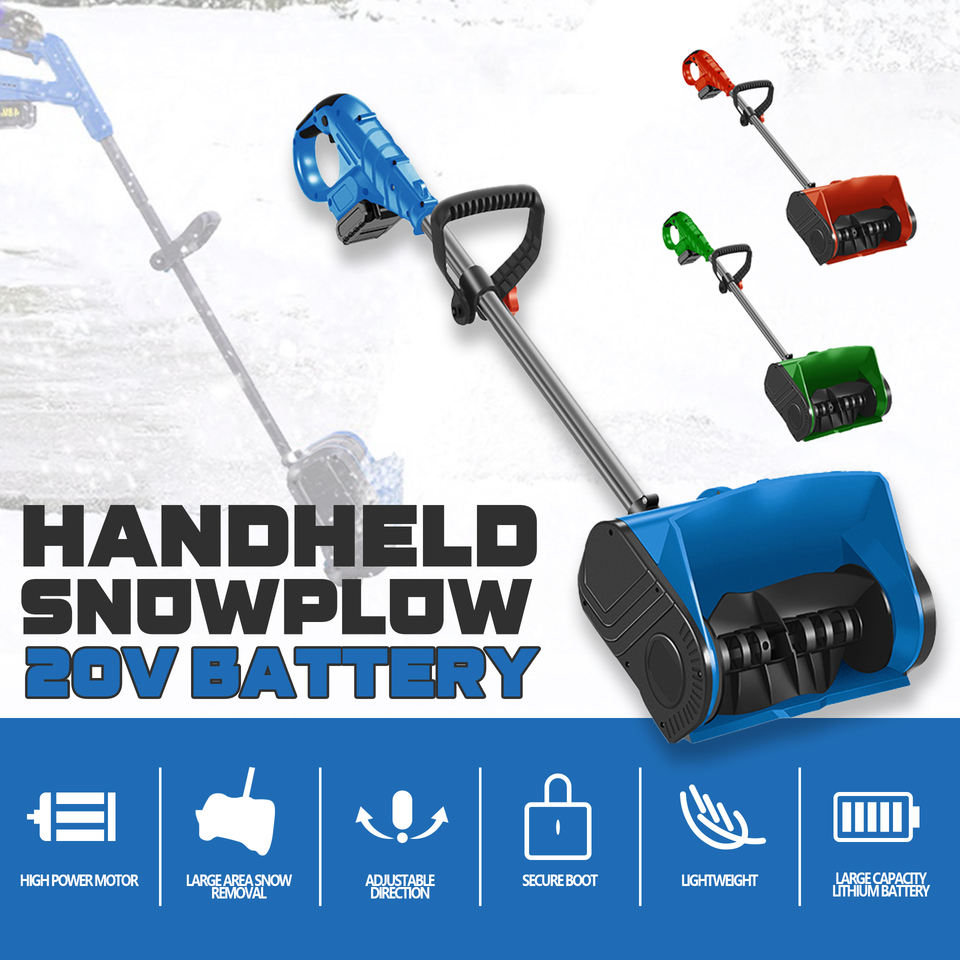 Portable Battery Powered Hot Air Snow Blower 12 Inch Wide