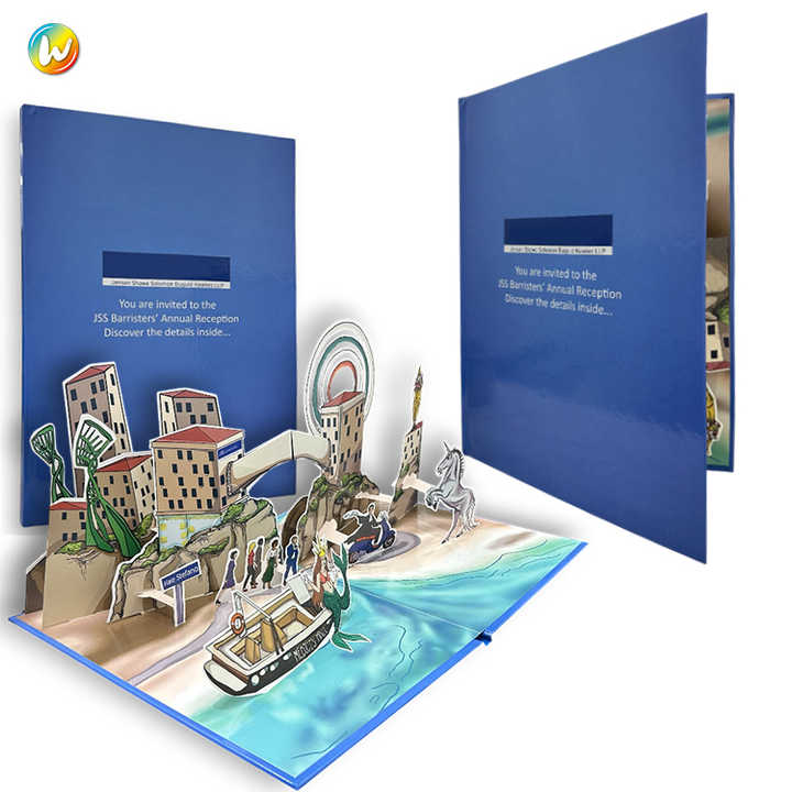 Manufactured Custom Printing Pop-up Card 3d Pop up Card for Tourist ...