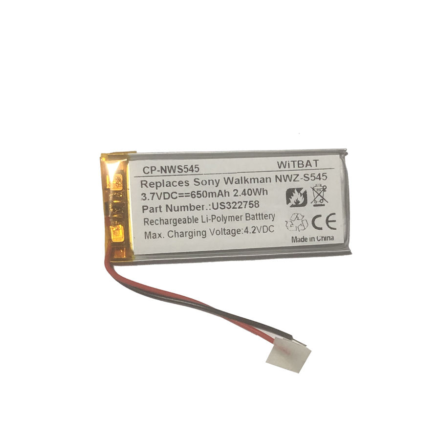 Lipo Battery for Walkman NWZ-S544 NWZ-S545 Music Player