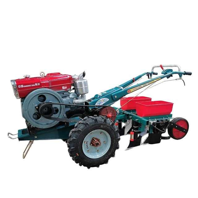 Two Mini Wheel Farm Walking Tractor 15hp 18hp 22hp With Plough/rotary ...
