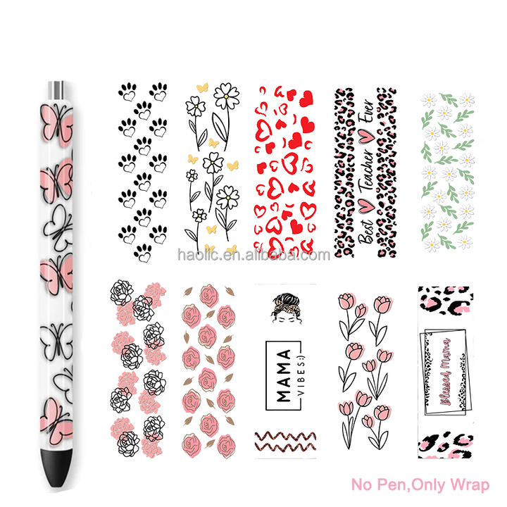 Wholesale UV DTF Pen Wraps Stickers - Cute & Waterproof