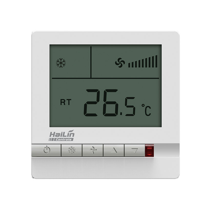 HaiLin 2 Pipe FCU Digital HVAC Thermostat With On/Off Valve 3 Speed Fan ...