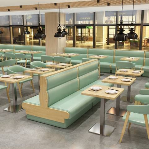 Factory Price Luxury Restaurant Wood Tables and Chairs Half Round ...