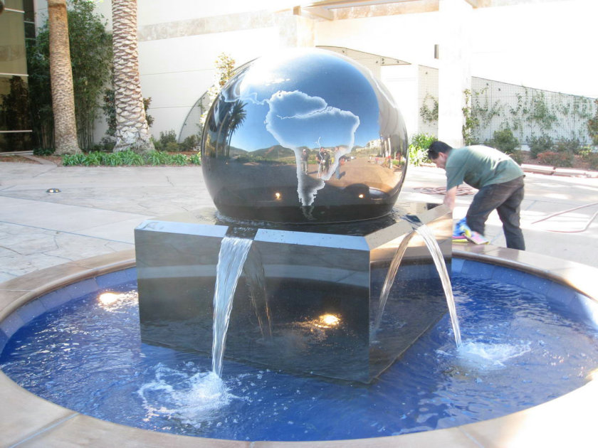 Shop Online Floating Granite Sphere Natural Black Granite | Alibaba.com