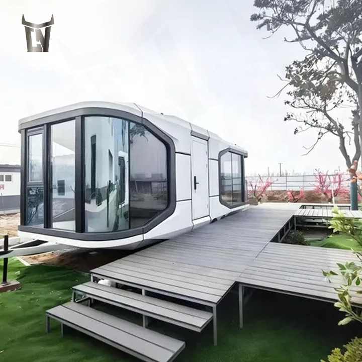 Luxury Prefab Modular Space Capsule Shipping Container Houses