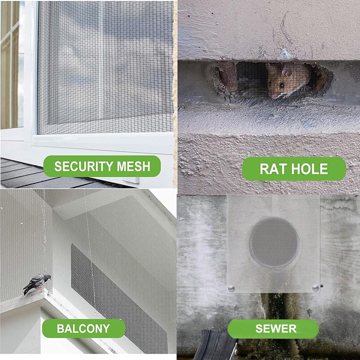 20 Mesh 304 Stainless Steel Plain Weave Pest Rat Metal Wire Mesh Net ...