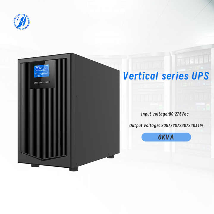 6kVA UPS Single-phase Dual Conversion Online Tower Type Pure Sine Wave UPS, LCD Display, 0 ...