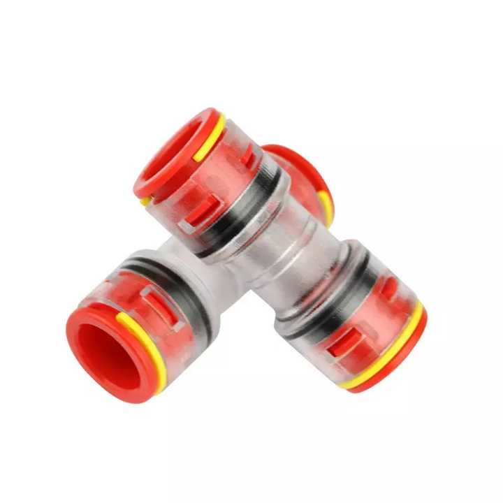 Direct Install HDPE Mini Micro Duct End Transparent Couple Plastic Fit ...