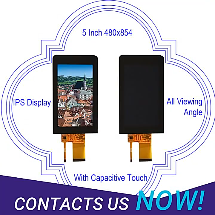 IPS 5" PCAP Touch Screen 5 inch 480x854 tft lcd screen with RGB ...