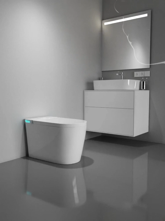 Smart Toilets - Luxury Gold Intelligent Wcs for Home & Hotel