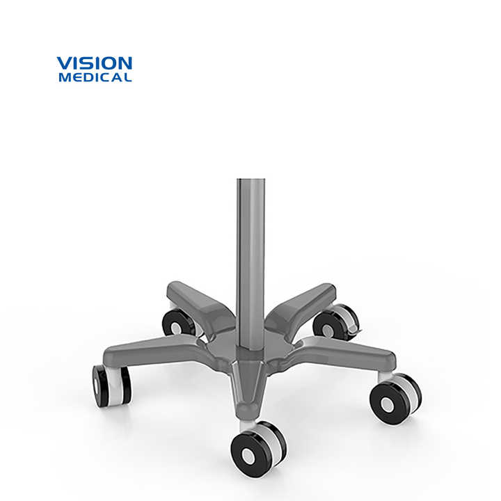 Portable Metal Mobile Equipment Cart for Vital Signs Monitor Roll ...