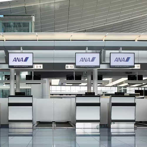 solid surface top bespoke airport check-in desk ticket counter for sale ...