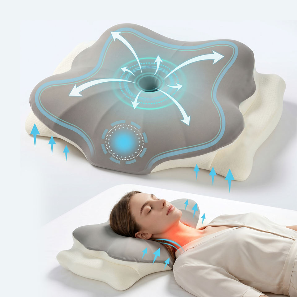 JTY Ear Shape OEM ODM Ergonomic Cervical Orthopedic Contour Memory Foam ...
