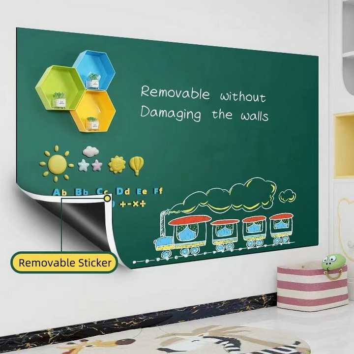 Magnetic Wallpaper With Whiteboard Markers, Peel and Stick Dry Erase ...