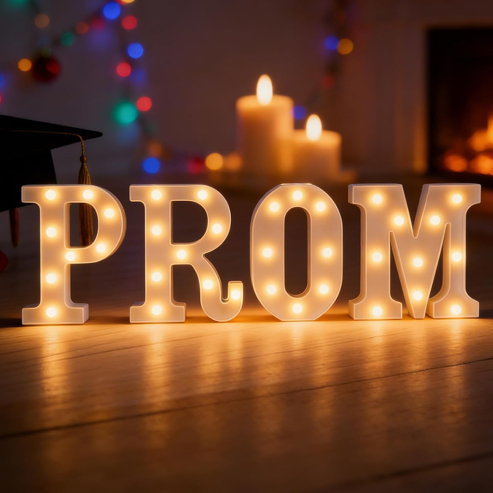 Prom Night LED Letter Lights Glowing Prom Sign Lamp, Suitable for ...