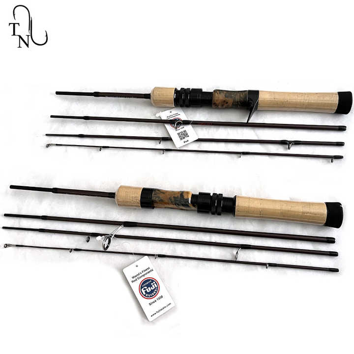 TN93 454UL 4 Sections ultra Light Trout Travel Fishing Rods FUJI K ...