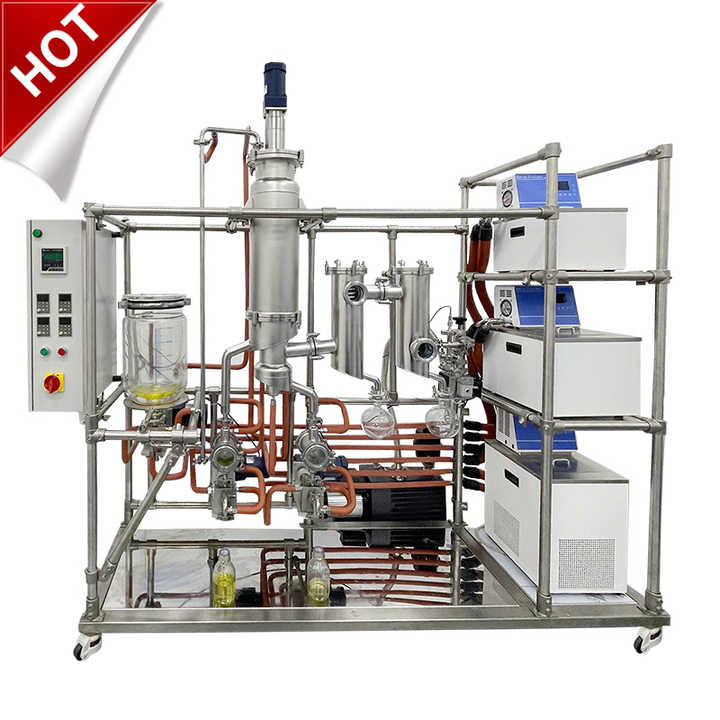 Pilot Scale Oil Distillation Equipment Wiped Film Molecular ...