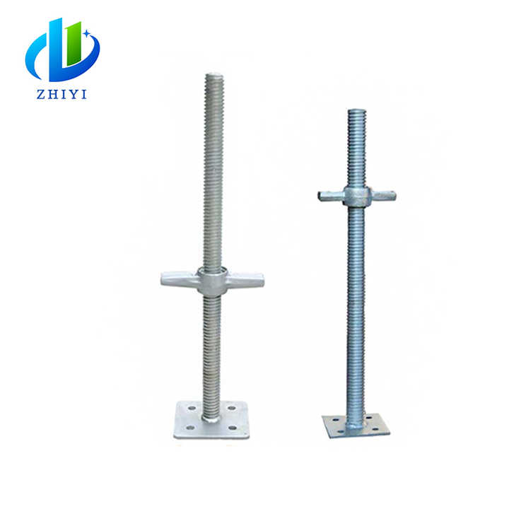 Adjustable Solid Jack Base for Scaffolding - Durable & Versatile