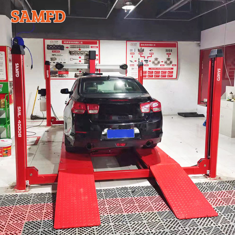 SAMFD Customized 4 Post Hydraulic Lift with 4000kg Capacity and ...