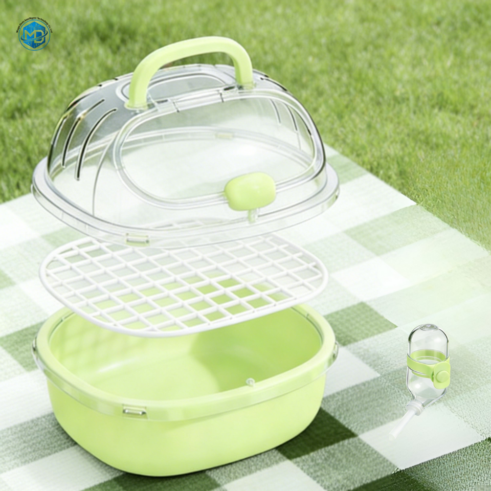 Small Pet Carrier Cage Portable Guinea Pig Home with Button Closure ...