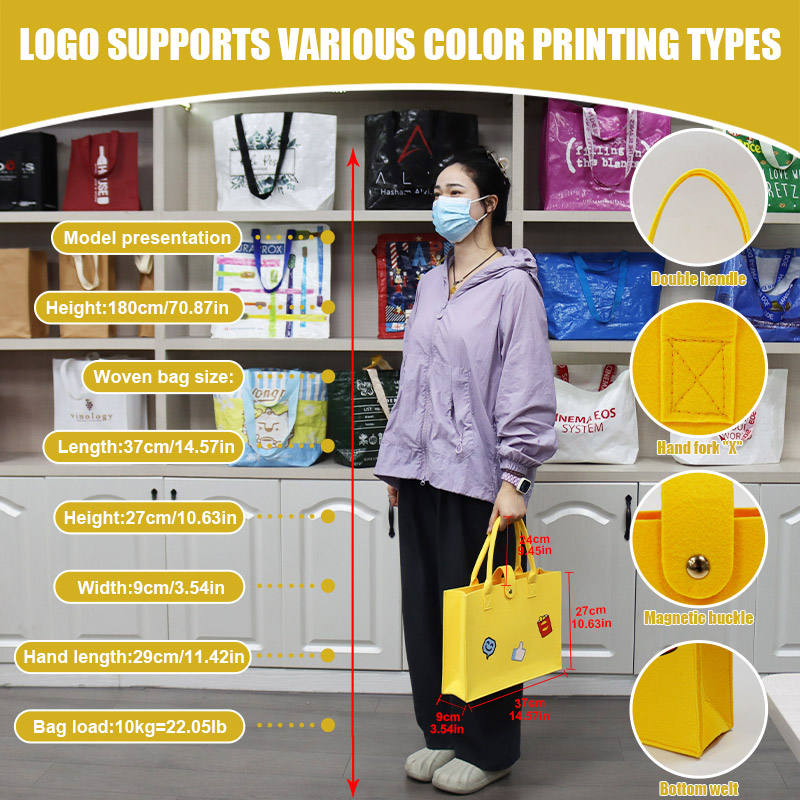XingHe Reusable Customizable Soft Felt Handbag Durable Laptop Inner ...