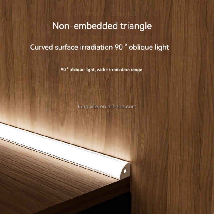 16mm * 16mm wardrobe led aluminium profile light corner profile ...