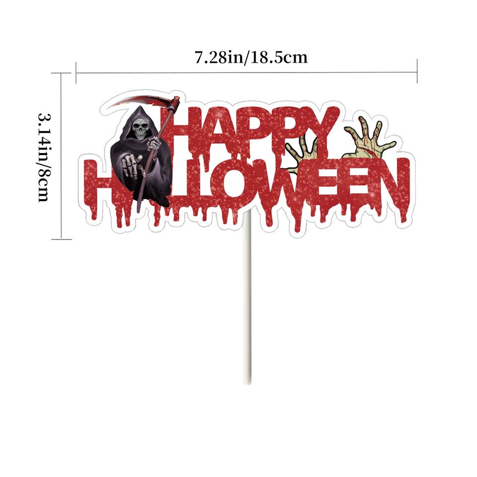 Halloween Party Decorations Horror Banner Bloody Knife Garland Grim ...