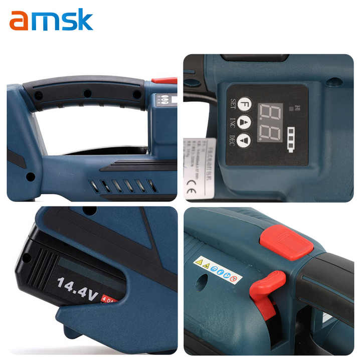 Integrated V2 Handheld Electric Baler for Large Cartons Bricks Wood and ...