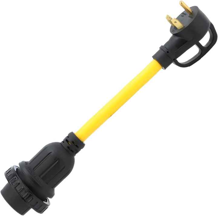 RV Adapter Cord - 30amp to 30amp with Locking Connector
