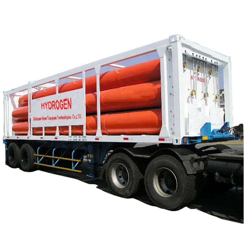 High Pressure CNG Hydrogen H2 Helium Steel Vessel Trailer CE Certified ...