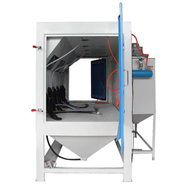 Multi Stations Sandblasting Machine with Long Sand Blasting Chamber ...