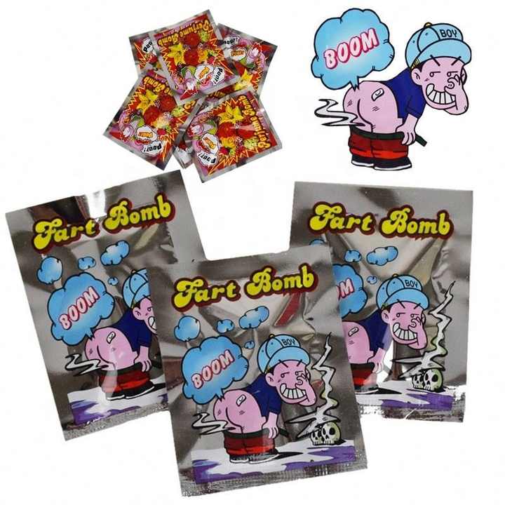 5pcs/set Prank Joke Toy Fart Bomb Bags - Eco-Friendly Fun