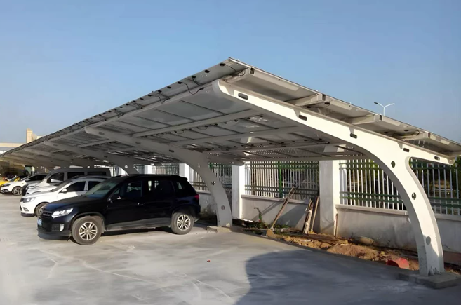 Hot-dip Galvanized Photovoltaic Carport Bracket Solar Carport ...