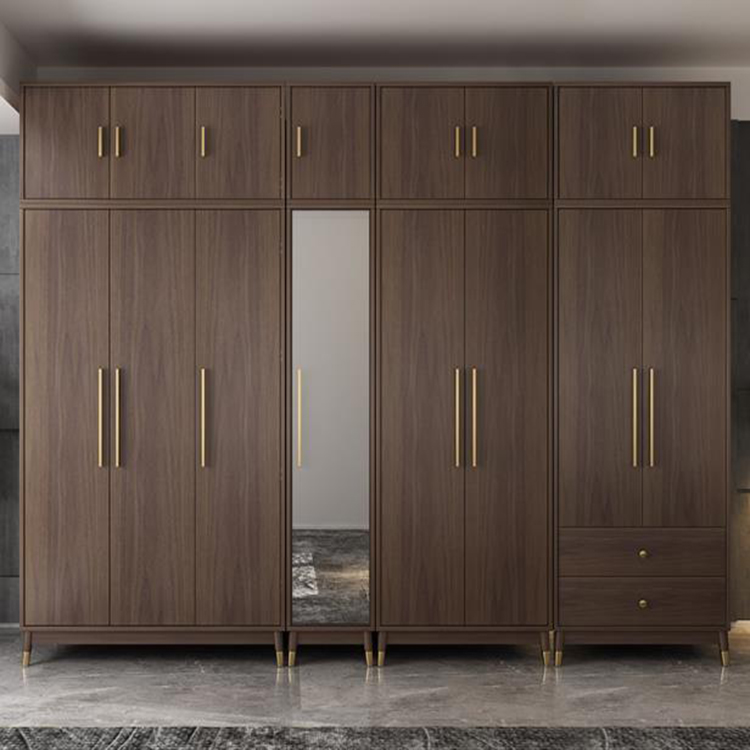 China Supplier Dressing Room Steel Sliding Door Custom made Wardrobe Table Almirah Designs