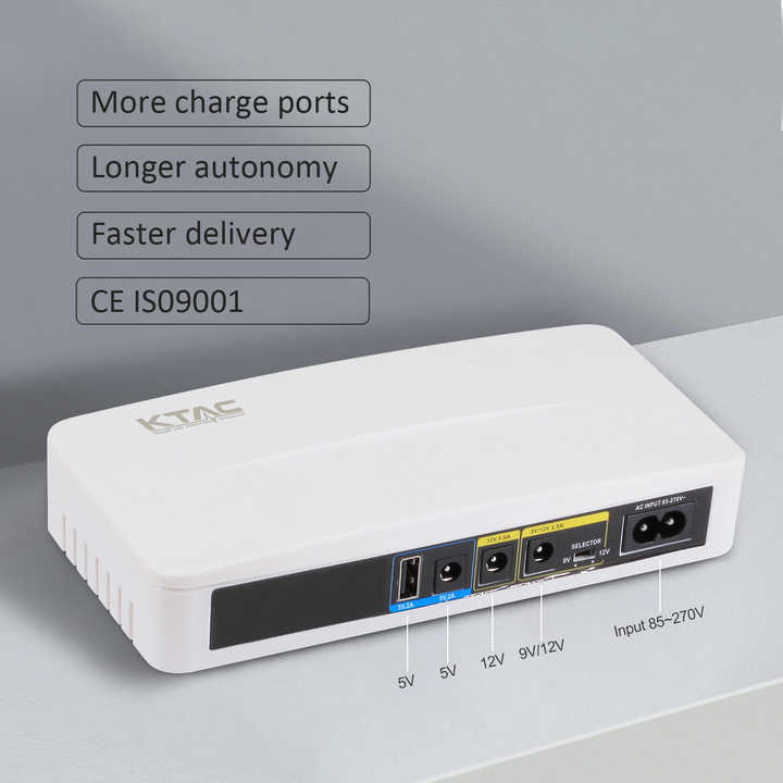 12V 5V 9V DC UPS 10000mah for Wifi Router Modem Online UPS Mini UPS
