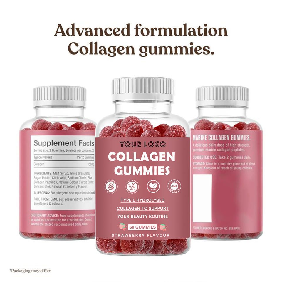 Private Label Glutathione Brightening Glutathione Collagen Gummies ...