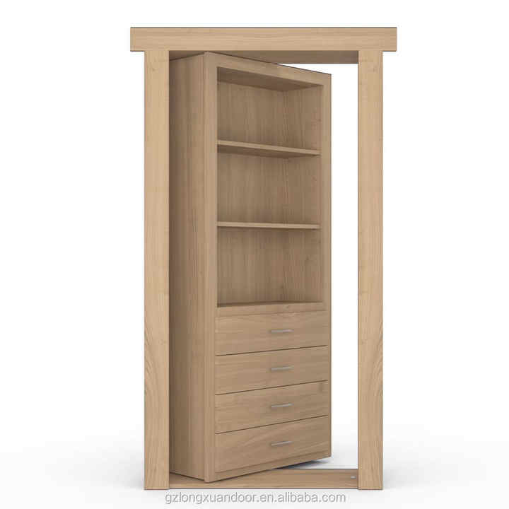 Customized Hidden Bookshelf Door Hinge - Invisible Panic Room