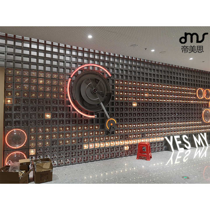 Eye-Catching Figure-Tracking Kinetic Lighting Installation Large ...