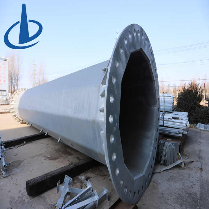 Transmission Line Tower Steel Pipe electrical Tower Power tube ...