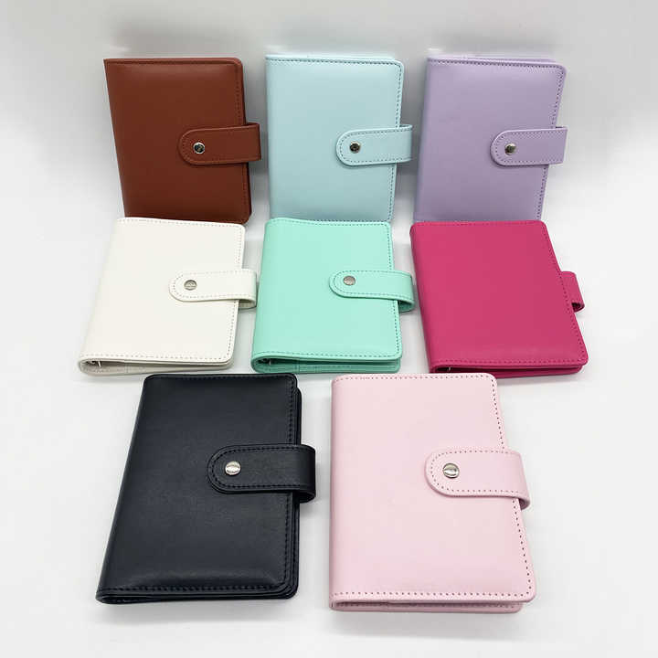 PU Leather Money Envelope Budget Binder A7 Cash Binder Wallet Loose ...
